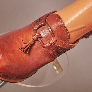 Side Step | Shoes | Vintage 97s Sweet Steps Brown Leather Wooden Clogs ...